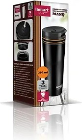 Lamart Manq Termohrnek 360ml černo-oranžová