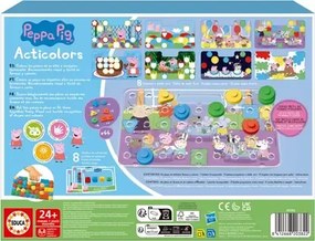 EDUCA Skládačka Acticolors Barvy a tvary Prasátko Peppa / 44 dílků / o
