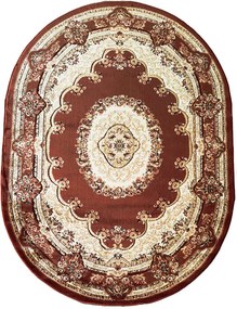 BE Koberec Adora 5547 VIZON - béžový oválný Rozměr: 160x220 cm