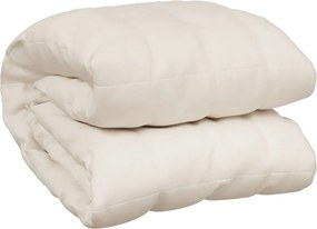 Zátěžová deka světle krémová 200 x 220 cm 9 kg textil 3154821