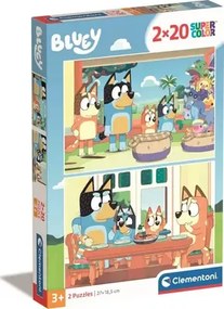 Clementoni PUZZLE Bluey / 2x20 dílků / od 3 let