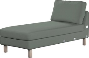 Potah na šezlong IKEA Karlstad samostatný, krátký barva zelená látka pletený vzor