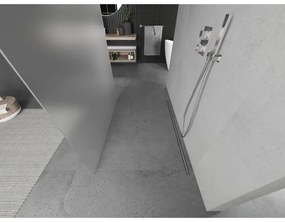 Mexen Kioto, průchozí sprchová zástěna 120 x 200 cm, 8mm sklo námraza, 2x chromová stabilizační rozpěra, 800-120-002-01-30