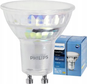 SADA 3x žárovka Philips GU10 4,9W 550lm 112lm/W 6500K EyeComfort CorePro