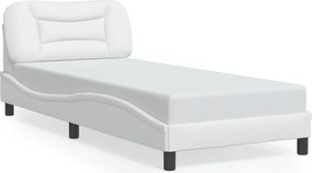 Rám postele s LED bez matrace Hvar bílý 90 x 200 cm 3213907