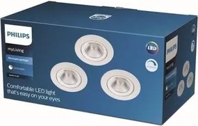 Philips Sparkle 3x5,5W bílá / LED podhledové svítidlo / 350lm / 2700K