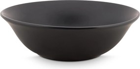 vtwonen Matt Black miska Ø15 cm, černá matná (Střední porcelánová miska na snídaně nebo polévky)