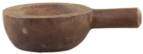 Hnědá dřevěná retro dekorační lžíce Grimaud - 23*15*6,5 cm