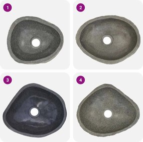 Umyvadlo říční kámen oválné (29–38) x (24–31) cm 146212