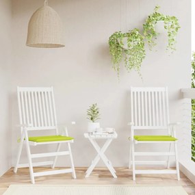 vidaXL Podušky na zahradní židli 2 ks 40x40x3 cm látka oxford [361029] Barva: Jasně zelená