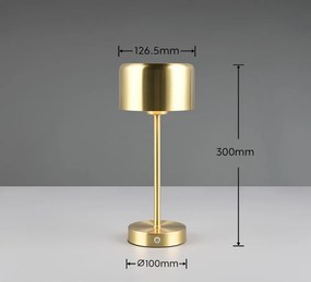 LED stmívatelná stolní lampa ve zlaté barvě (výška 30 cm) Jeff – Reality