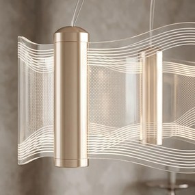 Toolight Rea, ZÁVĚSNÁ STROPNÍ LAMPA G151-CP GOLD, OSW-04707