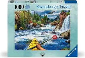 Ravensburger Puzzle Wanderlust: Jízda divokou řekou / 1000 dílků