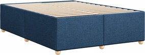 Rám postele bez matrace modrý 160 x 200 cm textil 3284749