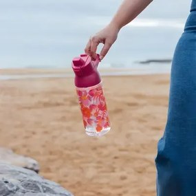 Quokka Swift 785 ml Red Flowers / Láhev na vodu / S pítkem / Ecozen /
