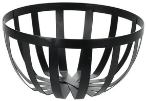 Kovový košík Folyn 25 cm černý
