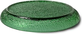 Zelený skleněný dezertní talíř The Emeralds - Ø 21*3cm