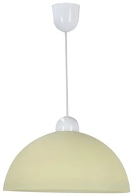 Krémové závěsné svítidlo se skleněným stínidlem ø 22 cm Vanilia – Candellux Lighting