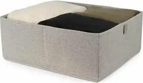 Compactor Oxford Úložný box velký šedo-béžová / 36 x 42 x 16.5 cm / po