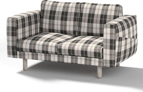 Potah na pohovku IKEA Norsborg 2-místná barva černá látka pletený vzor, vzorované