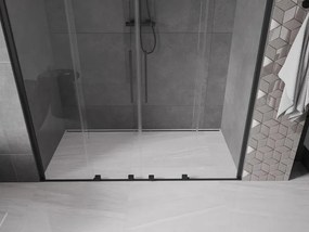 Mexen Velar Duo posuvné sprchové dveře 200 cm, transparentní, černé - 871-200-000-02-70