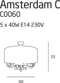 Stropní svítidlo Maxlight AMSTERDAM C0060
