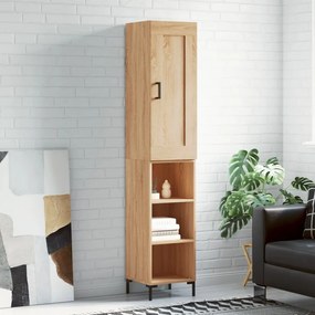 vidaXL Skříň highboard 34,5 x 34 x 180 cm kompozitní dřevo [3200325] Barva: Bílá