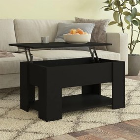 Konferenční stolek černý 79 x 49 x 41 cm kompozitní dřevo - Default Title