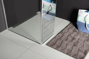 Polysan Modular Shower stěna 90 x 200 cm k instalaci na zeď pro připojení pevného panelu sklo čiré MS2A-90
