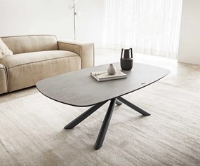 Konferenční stolek Sarita 120x70 cm keramika aspetto concreto beton