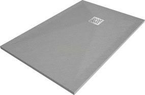 Mexen Stone+ obdélníková kompozitní sprchová vanička 120 x 100 cm, šedý-beton - 44611012