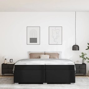 Rám postele Černá 200 x 200 cm PVC 3399250