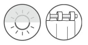 Bílo-růžová záclona 135x45 cm Rose – Sehlbach