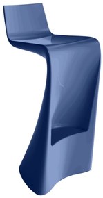 OnaDnes -20% VONDOM Modrá plastová barová židle WING 72 cm