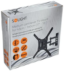 Solight střední konzolový držák pro ploché TV, 43cm - 140cm (17'' - 55'')