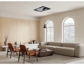 LED Stmívatelné stropní svítidlo LED/80W/230V 3000-6500K černá +dálkové ovládání