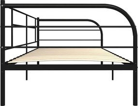 Rám denní postele černý kov 90 x 200 cm 284673