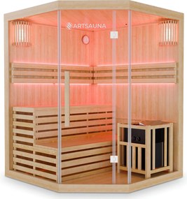 Artsauna Finská sauna Espoo 150 Premium pro 3 osoby