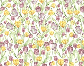 Bavlněný povlak na polštář Tulipánové pole Velikost: 70 x 90