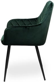 Křeslo HAVANA VELVET tmavě zelené