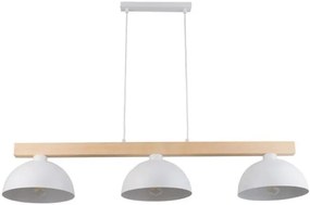 TK Lighting Oslo závěsné svítidlo 3x15 W bílá 4712