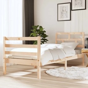 vidaXL Rám postele masivní dřevo 75 x 190 cm Small Single [3101243] Barva: Přírodní