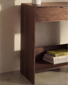 Komoda v dekoru ořechu v tmavě přírodní barvě 60x81x37 cm Norlen – Kave Home