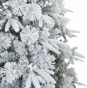 Umělý Skládací Vánoční Strom s stojanem Bílá 210 cm PE a PVC 3397493