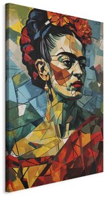 Frida Kahlo - Geometric Portrait in Cubist Style [Large Format]