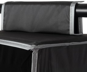 Závěsný organizér na oblečení Compactor URBAN 30 x 30 x 128 cm – 6 polic, černý