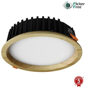 APLED-LED Podhledové RONDO WOODLINE LED/12W/230V 4000K pr. 20 cm borovice masiv