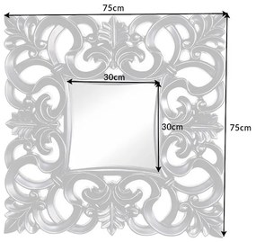 Designové nástěnné zrcadlo Kathleen 75 cm černé