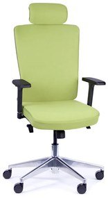 Kancelářská židle Vella, zelená s hlavovou opěrkou VELLA AF B11