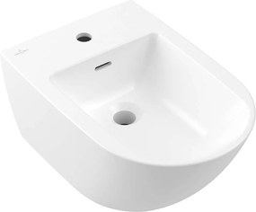 Villeroy & Boch Antao - Závěsný bidet s přepadem, otvor pro baterii, CeramicPlus, Stone White 541100RW
